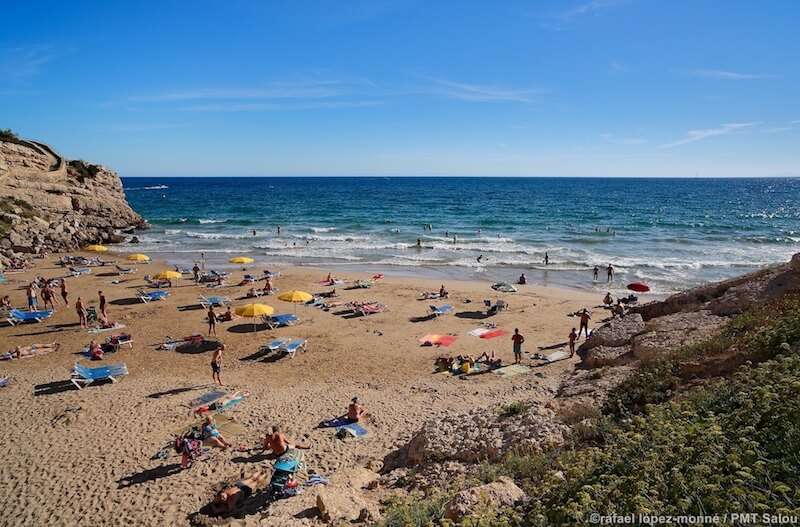 La crique Llenguadets à Salou