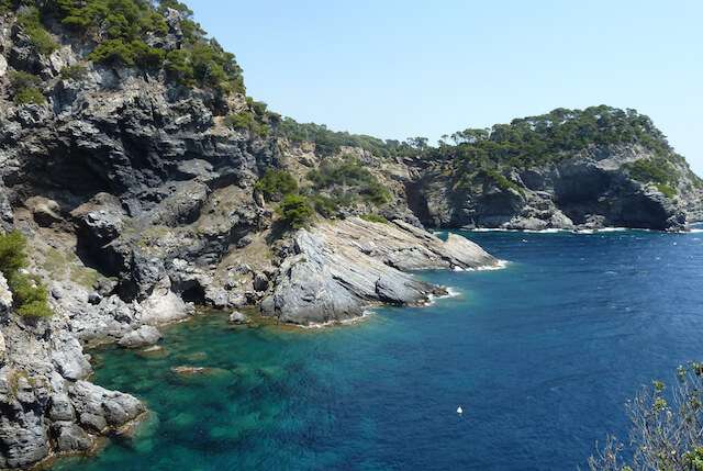 Presqu'île de Giens falaises mer