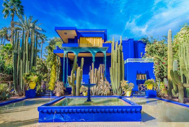 Jardin Majorelle bâtiment cactus