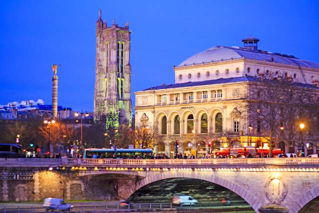 Châtelet nuit pont