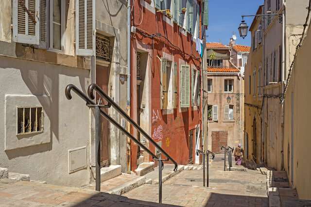 Le Panier quartier Marseille ruelle escaliers