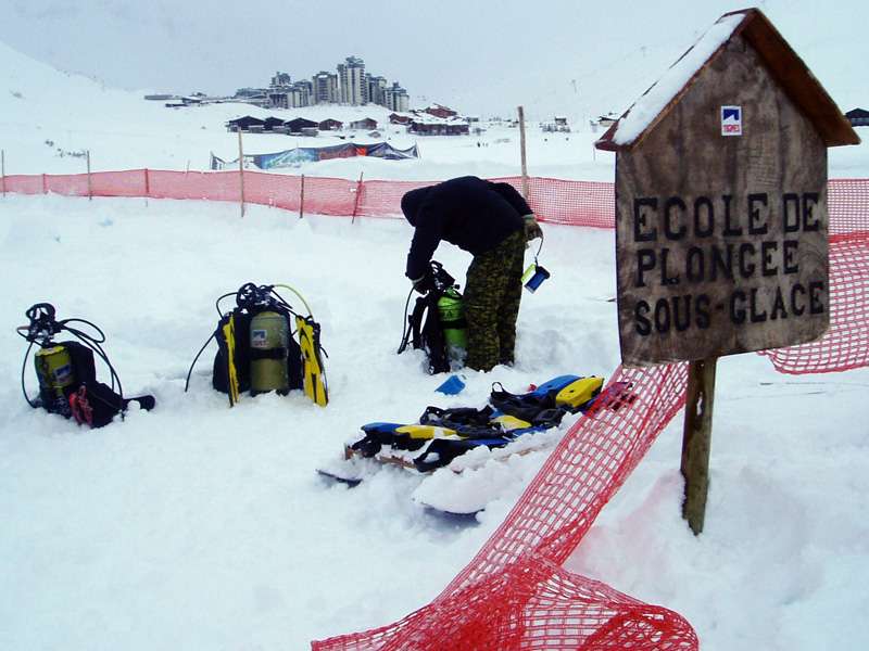 plongée sous glace 