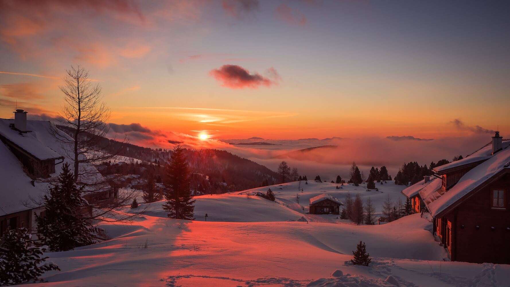 Alpes coucher de soleil