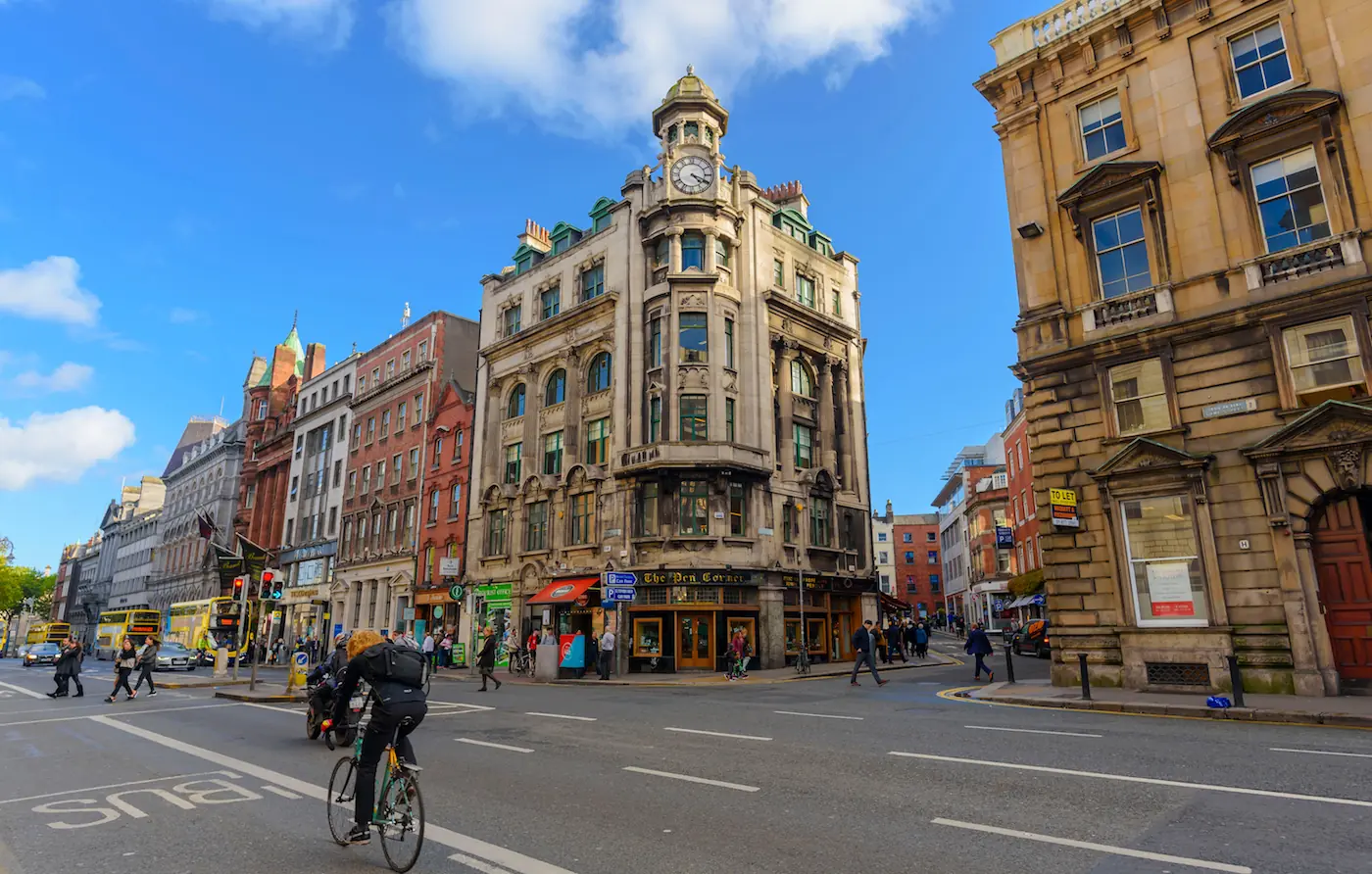 Dublin centre-ville vélo rue