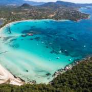 Plage Corse vue aérienne