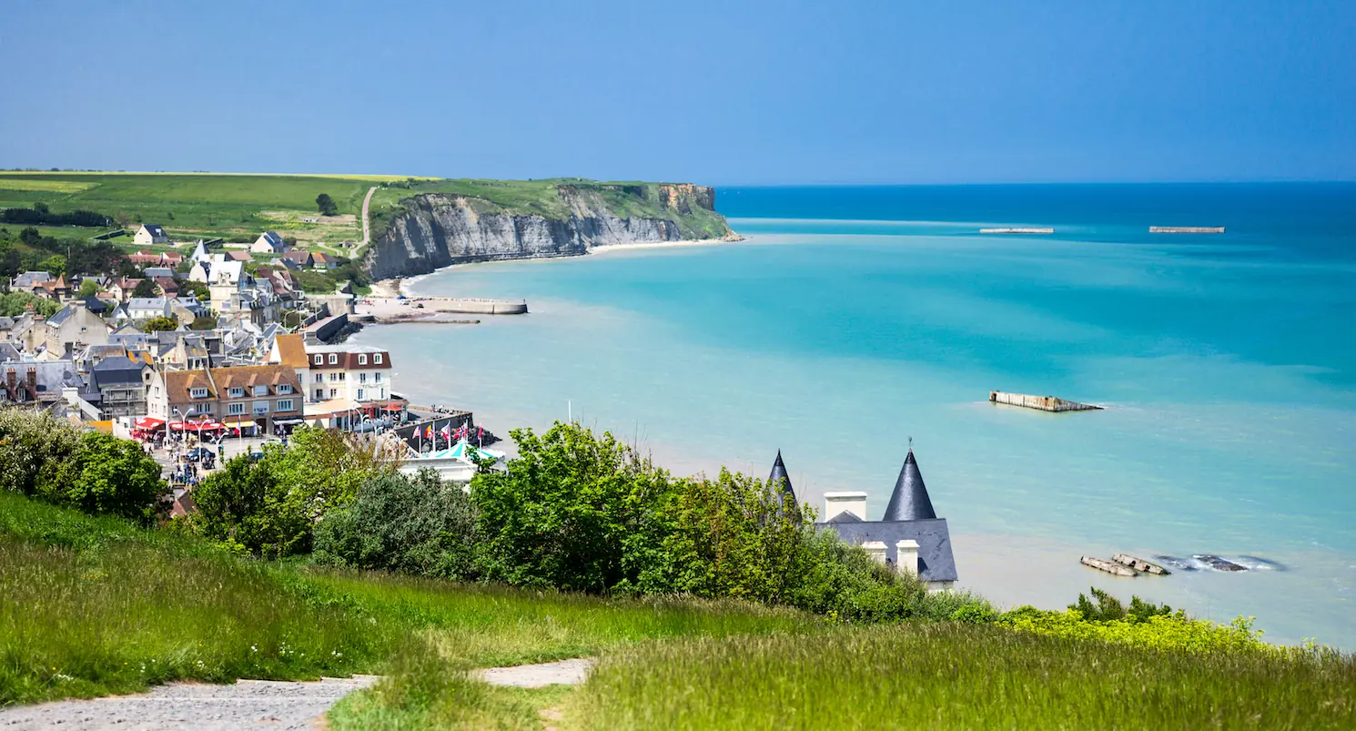 Normandie mer herbes côtes