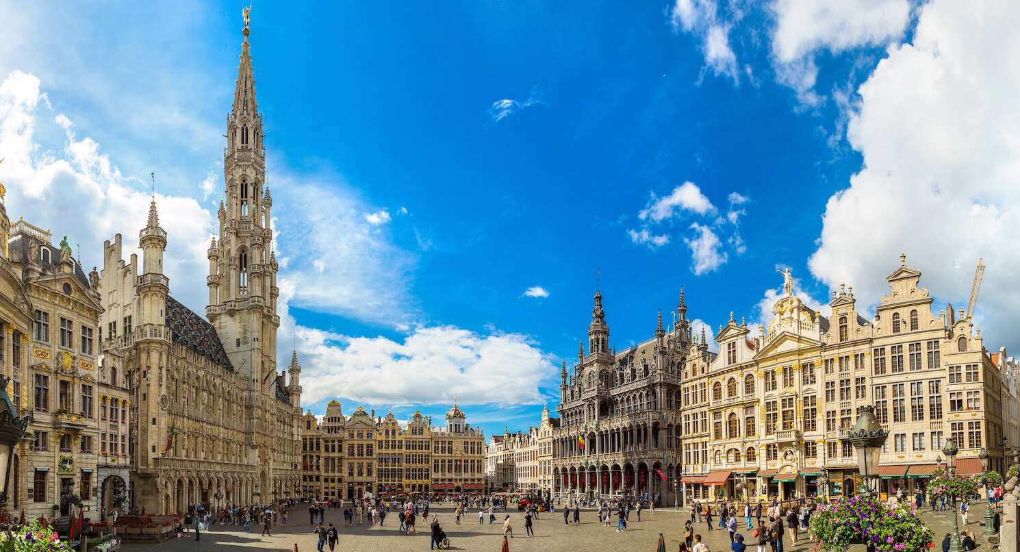 Grande-Place Bruxelles ciel bleu