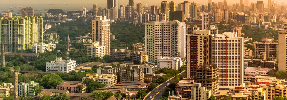 Vue aérienne Mumbai buildings