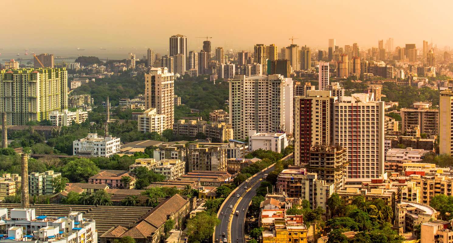 Vue aérienne Mumbai buildings